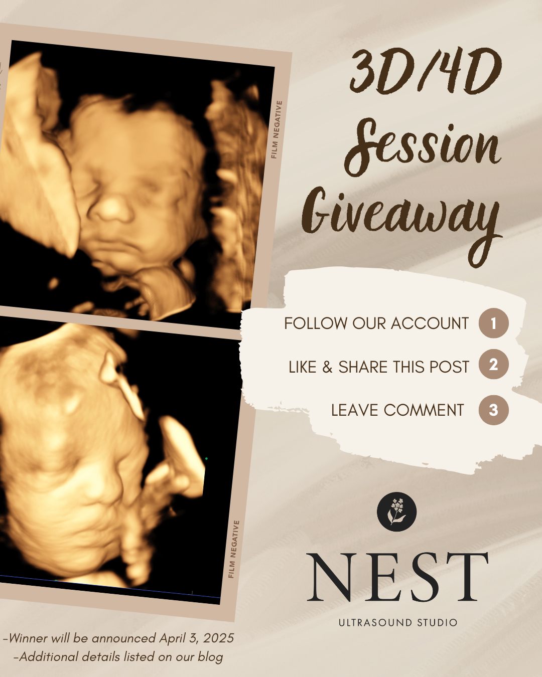 Win a Free 3D/4D/HD Ultrasound Session! | Nest Ultrasound Studio
